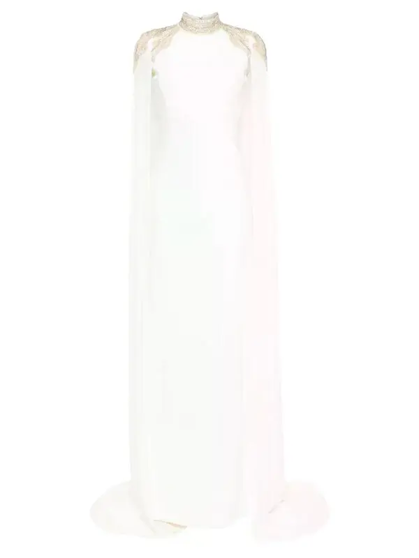 SAIID KOBEISY Embroidered Maxi Dress - White