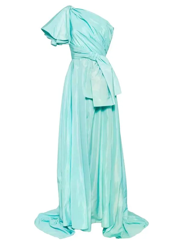 SAIID KOBEISY Taffeta Draped Dress - Blue