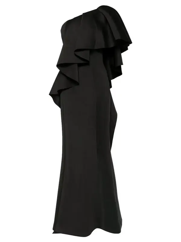 SAIID KOBEISY Ruffled Dress - Black