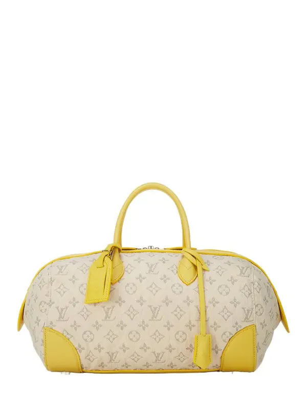 LOUIS VUITTON Monogram Denim Speedy Round - Yellow