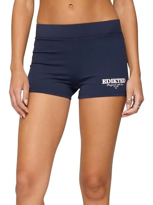 EDIKTED Biker Shorts - Navy