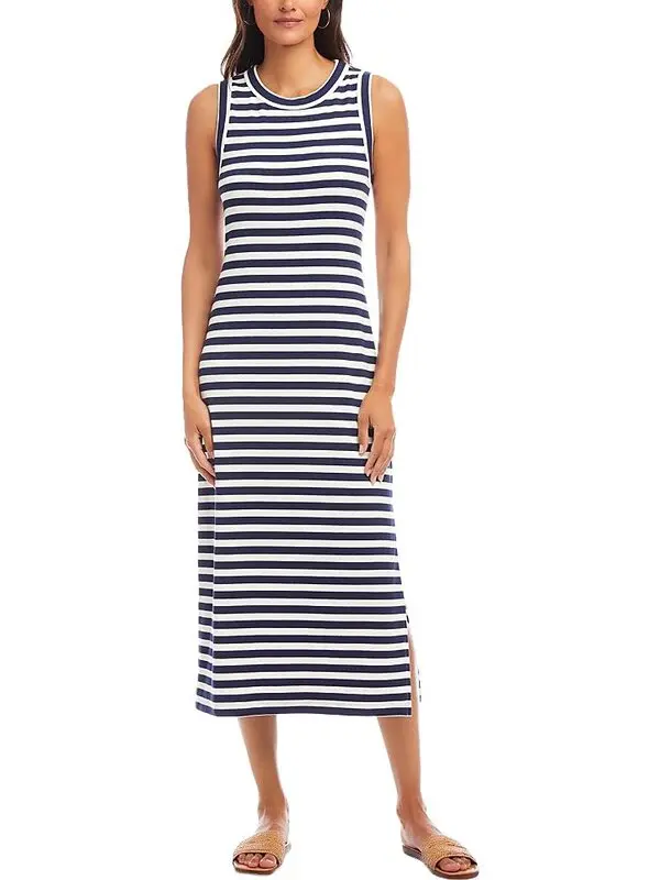 Karen Kane Striped Midi Column Dress - Stripe