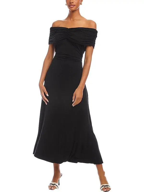Fifteen Twenty Ella Off-the-shoulder Dress - Black