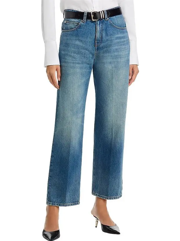 Victoria Beckham Bernie Mid-rise Barrel Jeans - Washed Blue