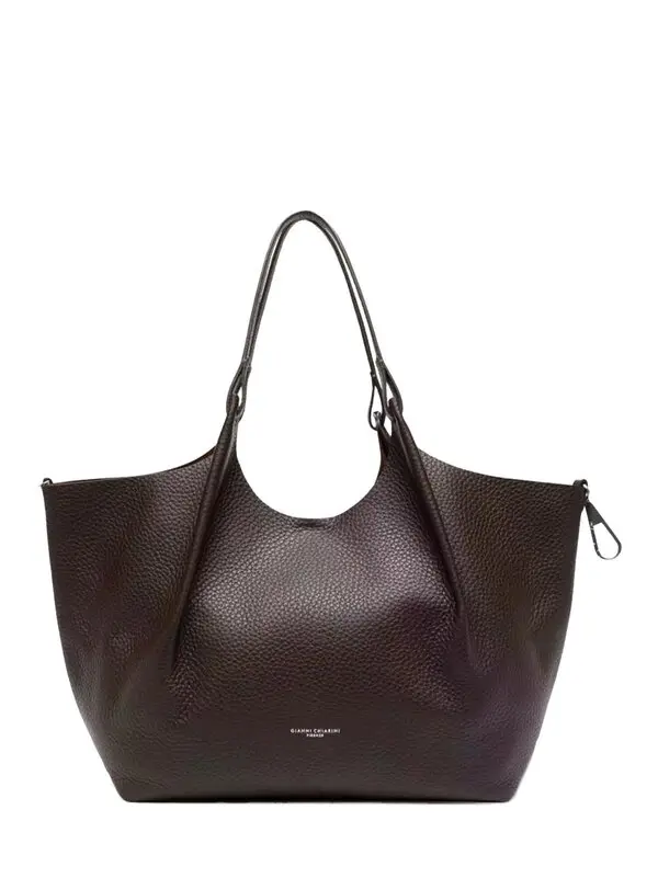 GIANNI CHIARINI Dua Maxi-grain Leather Shoulder Bag - Brown