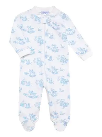 NELLAPIMA Toile Zipper Footie - Blue