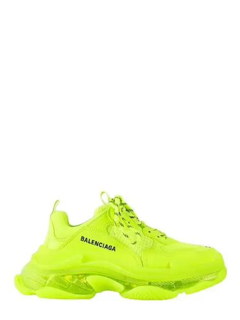 Balenciaga Triple S Clear Sole Sneakers - Yellow