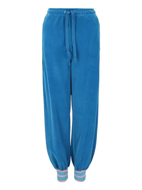 Gucci Chenille Knit Joggers - Blue
