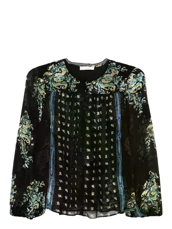 Ulla Johnson Embroidered Blouse - Black