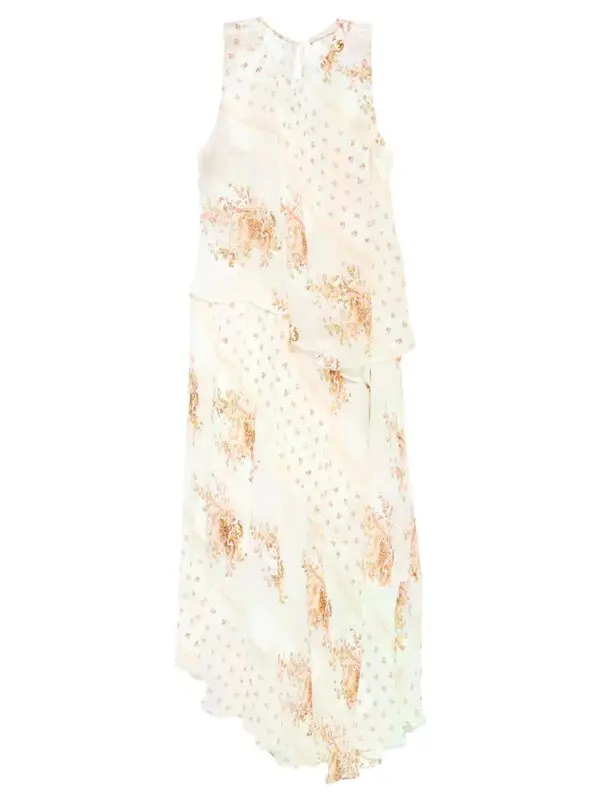Ulla Johnson Floral-print Layered Dress - Neutrals