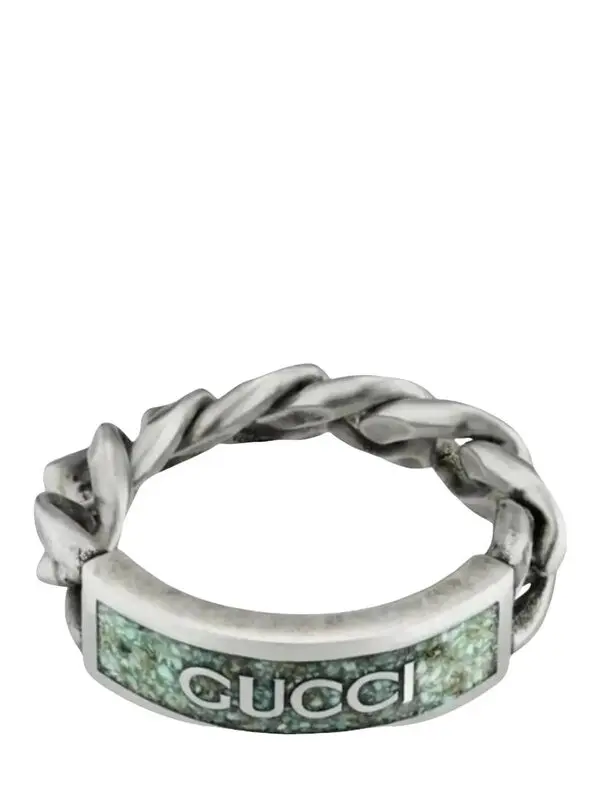 Gucci Enamel Ring - Tiffany/black