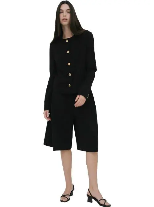Rosetta Getty Tailored Crewneck Jacket - Black