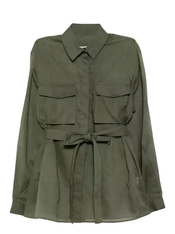 Elie Saab Long-sleeved Shirt - Green