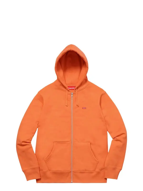 Supreme Small Box Zip Up Sweatshirt - Orange