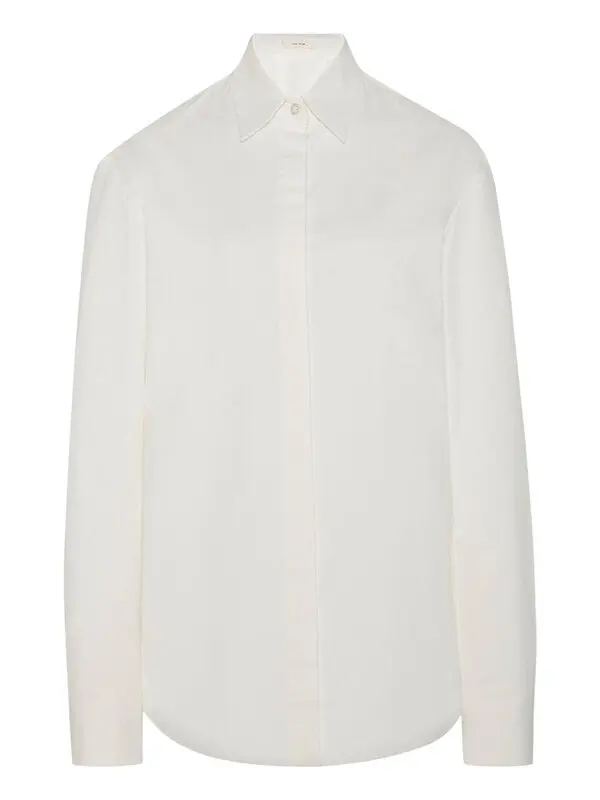 THE ROW Derica Long-sleeve Shirt - White