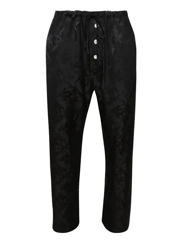 BODE Football Jacquard Pajama Pants - Black