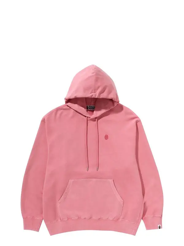 A BATHING APE Ape Head Garment Dye Pullover Hoodie - Pink