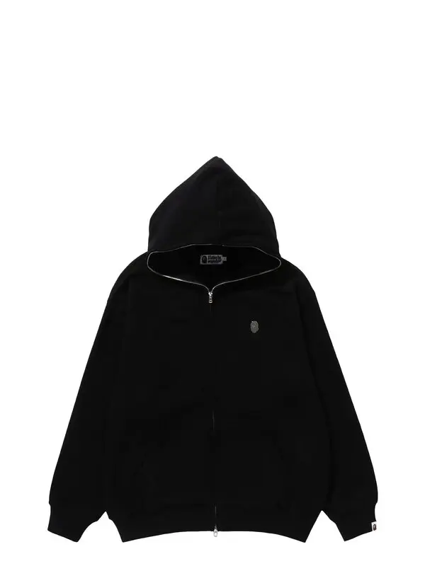 A BATHING APE Metal One Point Full Zip Hoodie - Black