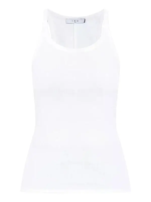 IRO PARIS Palissa Ribbed Tank Top - White