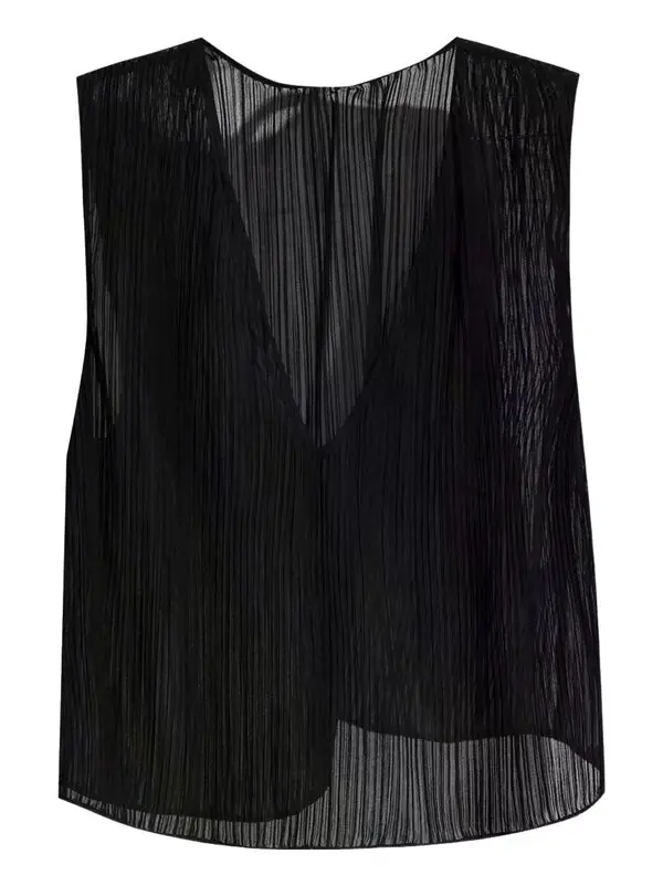 IRO PARIS Calyssa Pleated Top - Black