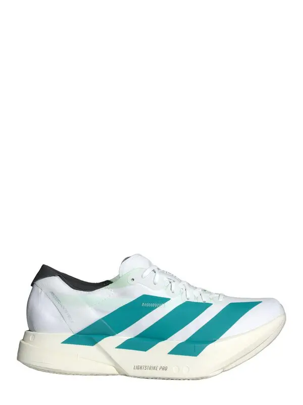 Adidas Adizero Adios Pro 4 Running Shoes - Cloud White / Pure Teal / Carbon