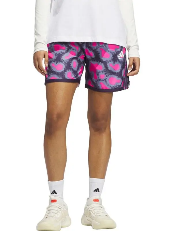 Adidas Crazy Lite Geode Camo Aop Short - Shock Pink / Silver Violet