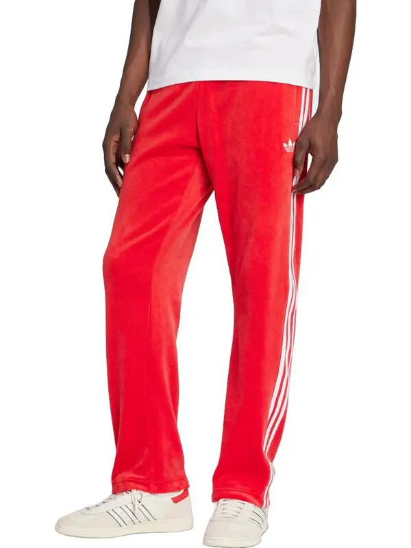 Adidas Sst Adicolor Velour Track Pants - Better Scarlet