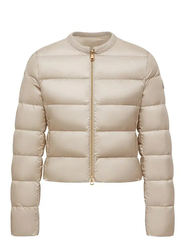 Moncler Mauvezin Wool-trimmed Down Jacket - Beige
