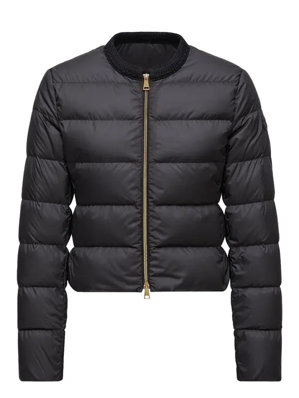 Moncler Mauvezin Wool-trimmed Down Jacket - Black