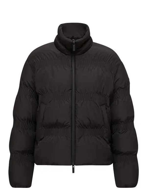Moncler Ravignan Gather-quilted Short Down Jacket - Black