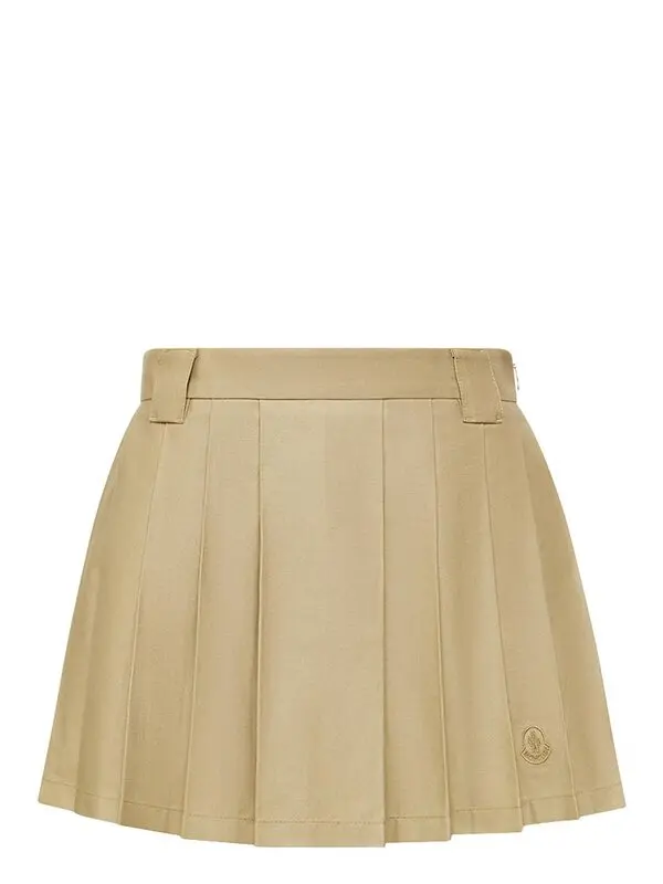 Moncler Pleated Mini Skirt - Beige