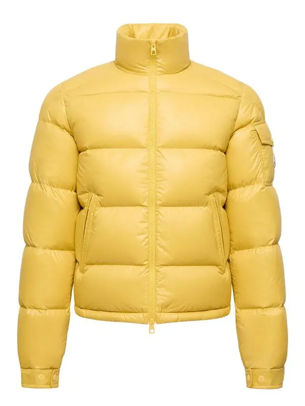 Moncler Levitha Hooded Down Jacket - Yellow