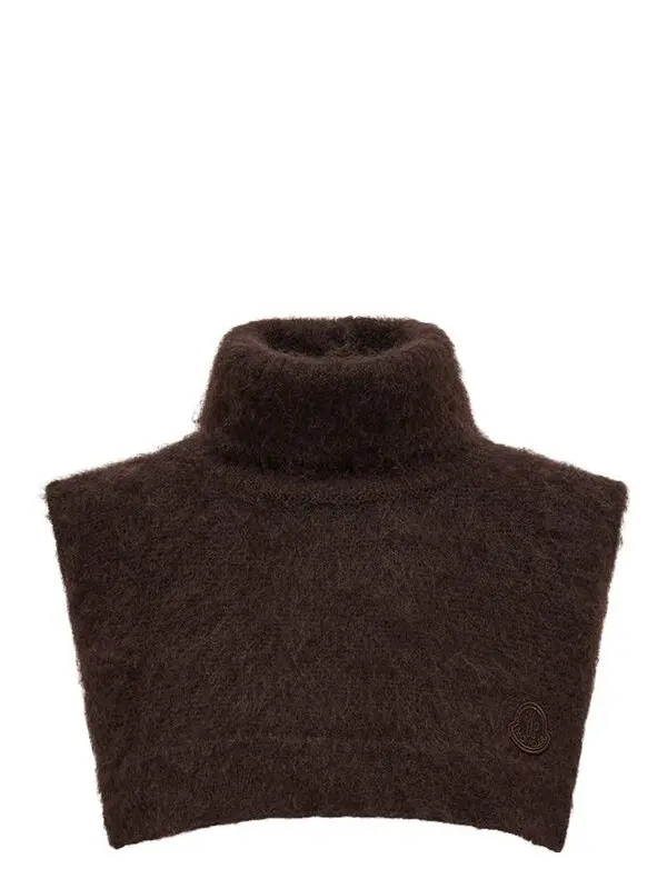 Moncler Mohair And Wool-blend Bib - Brown