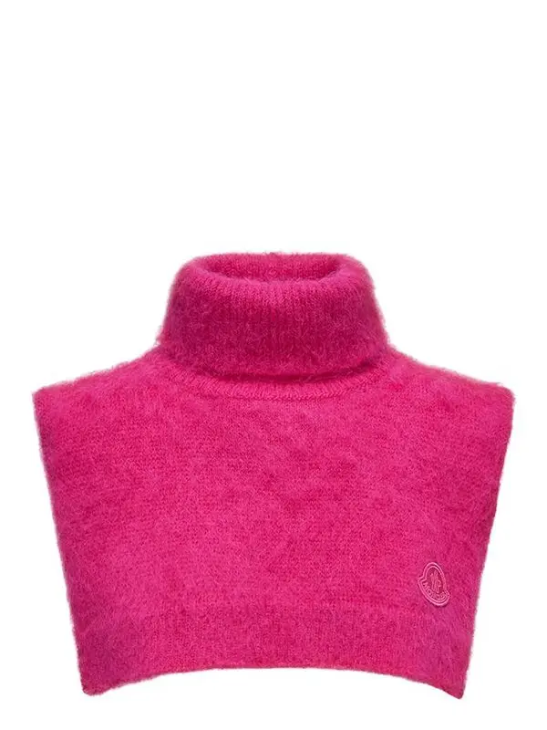 Moncler Mohair And Wool-blend Bib - Pink