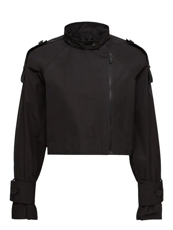 Moncler Asymmetrical Zip-up Jacket - Black