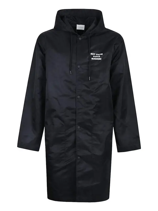 Drole De Monsieur Slogan Parka - Black