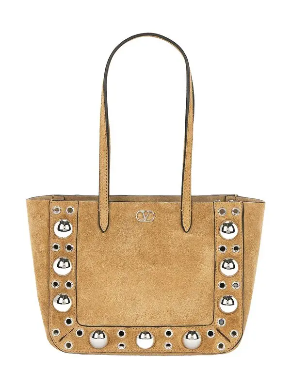 Valentino Garavani Nellcote Mini Tote - Havana Beige