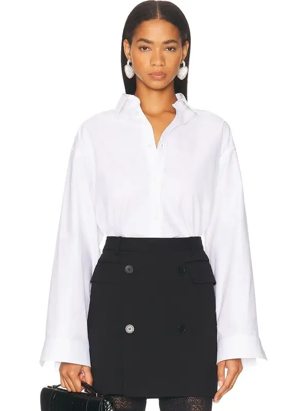 Balenciaga Semi Fitted Shirt - White