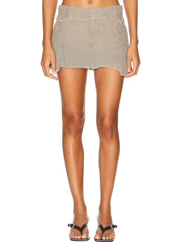 Balenciaga Cargo Mini Skirt - Dark Beige
