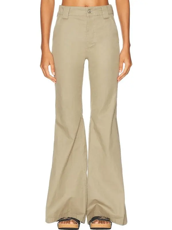 Balenciaga Flared Pant - Military Beige
