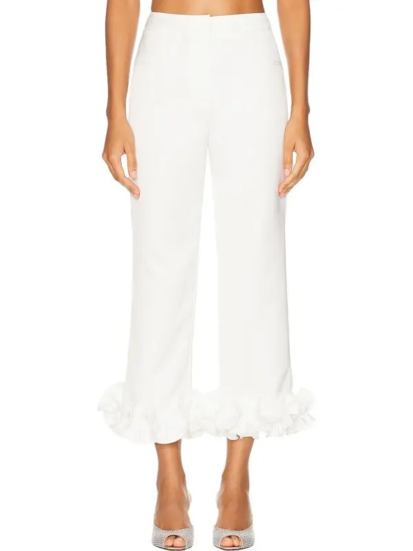 Ila Gemma Voluminous Detailed Trouser - White