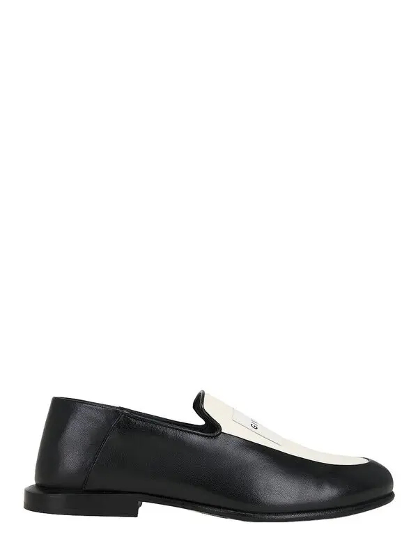 Givenchy Label Loafer - Black & Natural