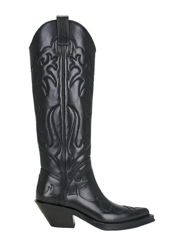 Gabriela Hearst Capitana Leather Boots - Black