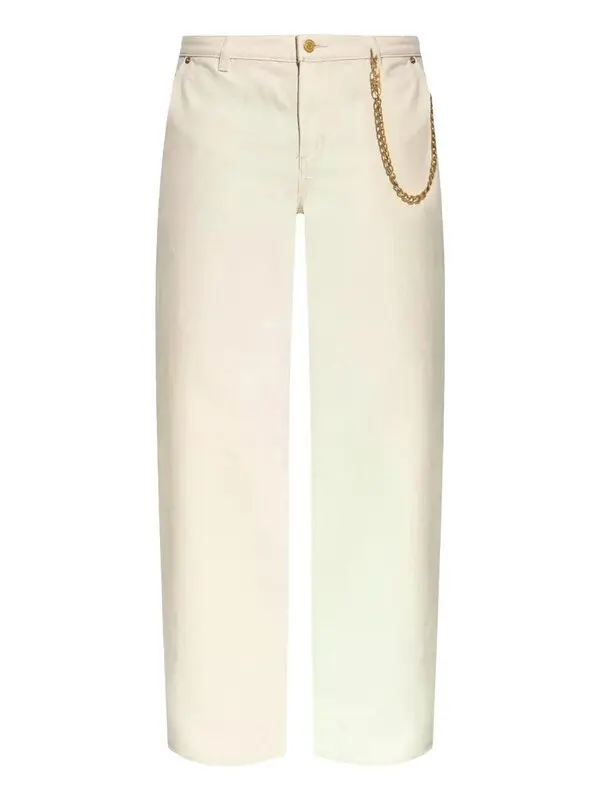 Michael Kors Logo-appliqué Trousers - White