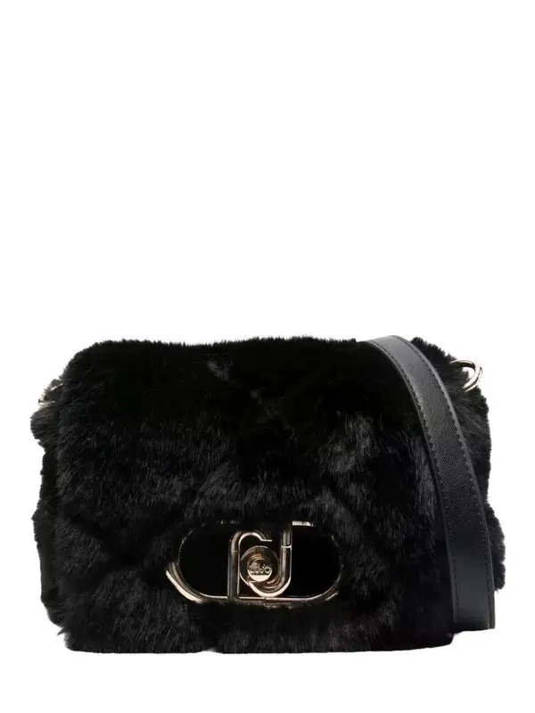 Liu Jo Shearling Crossbody Bag - Black