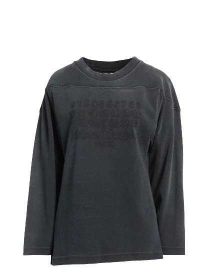 MAISON MARGIELA Sweatshirt In Charcoal Cotton - Grey