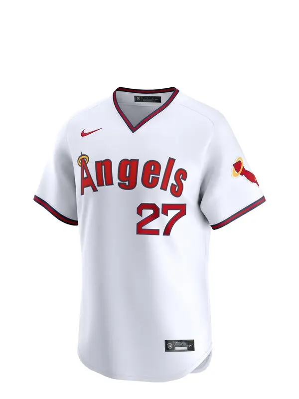 Nike Mike Trout Los Angeles Angels Dri-fit Adv Mlb Limited Jersey - White