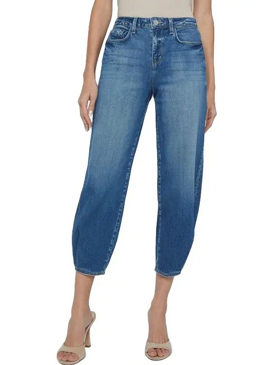 L'Agence Krista High-waist Crop Tapered Jeans - Paladino