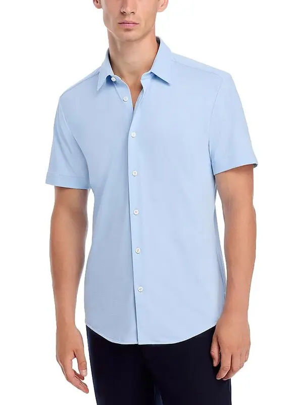 BOSS Performance Roan Slim Fit Button Down Shirt - Light Pastel Blue