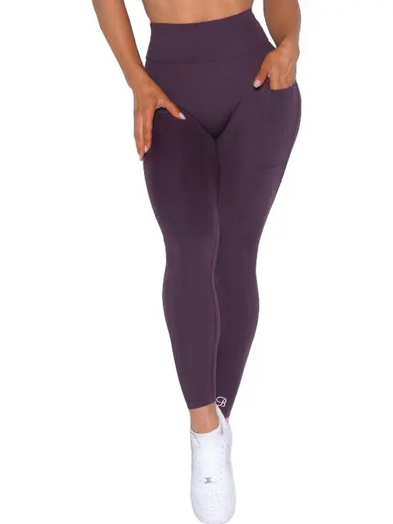 BOMBSHELL SPORTSWEAR Define Leggings - Plum Noir